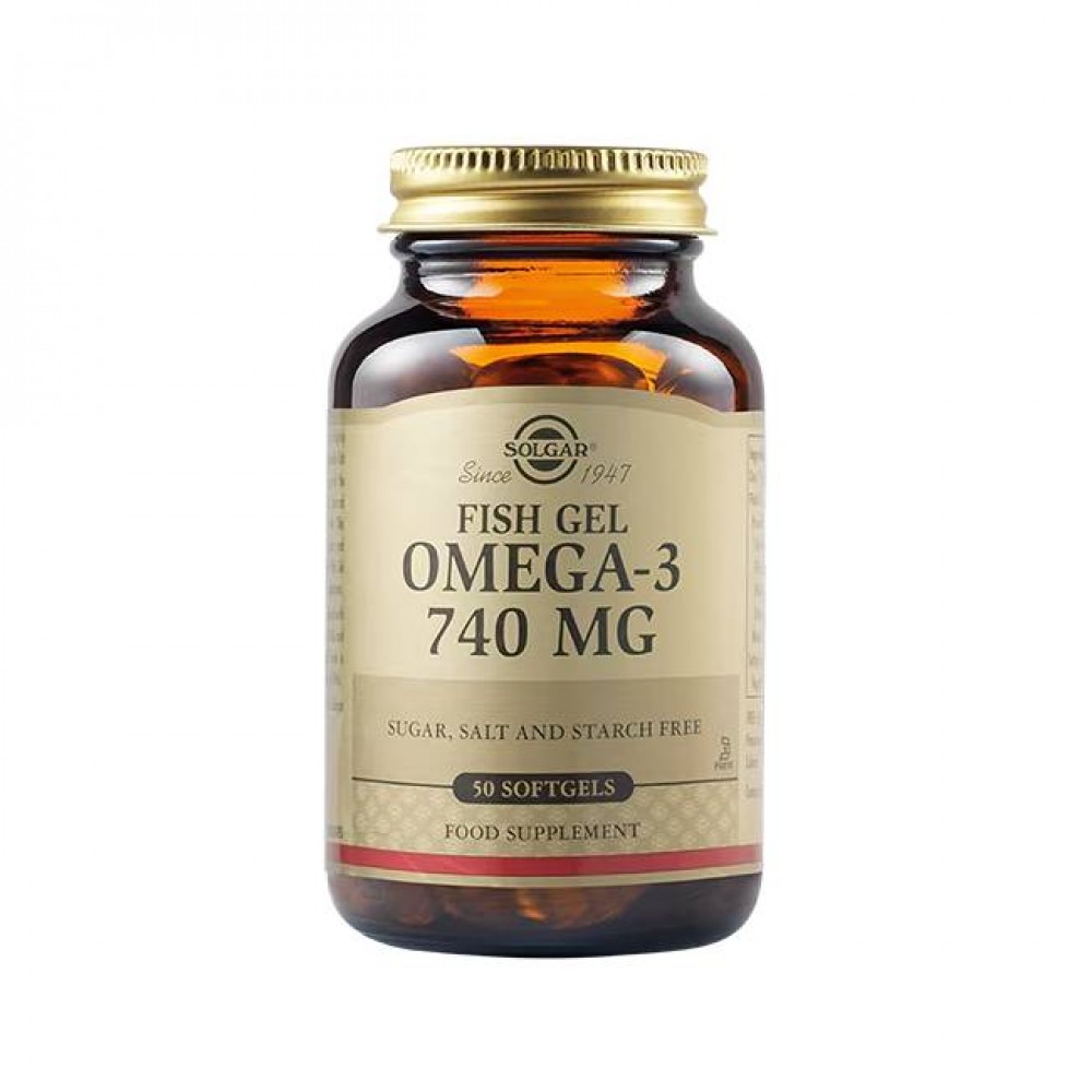 Solgar Omega-3 Fish Gel 740mg 50softgels | Συμπλήρωμα Διατροφής με ...
